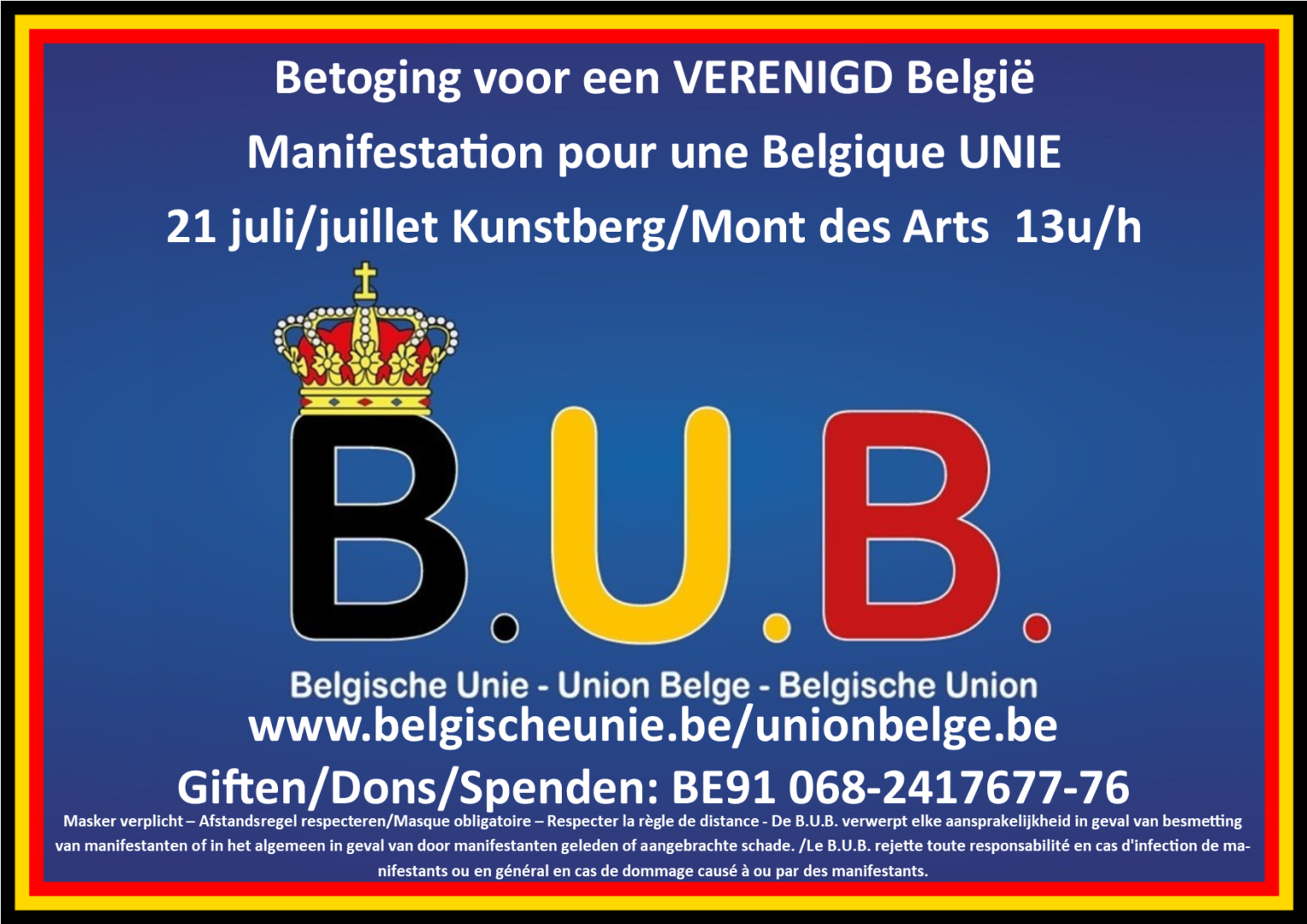 Parti – Partij | Belgische Unie - Union Belge